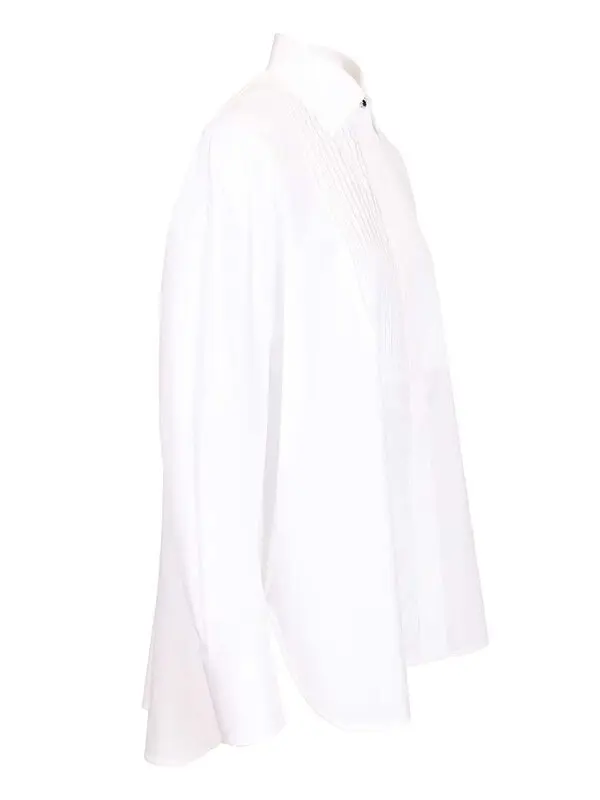 GOLDEN GOOSE Oversized Shirt With Pleated Detail - White