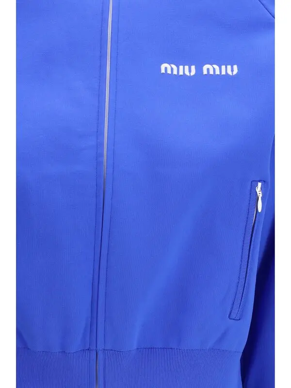 Miu Miu Zip-up Sporty Jacket - Blue