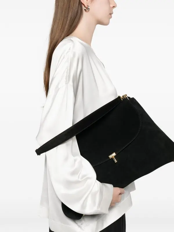 TOTEME T-lock Suede Leather Tote Bag - Multicolor