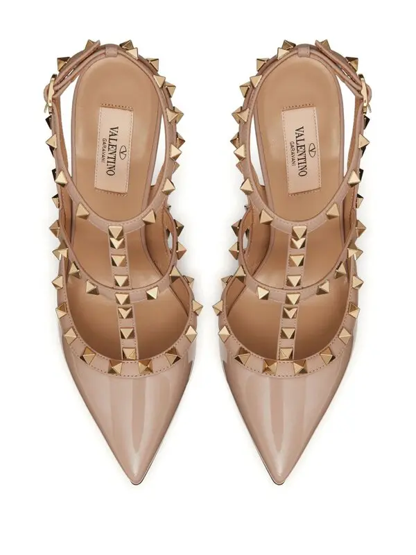 Valentino Garavani Rockstud Patent Leather Pumps - Multicolor
