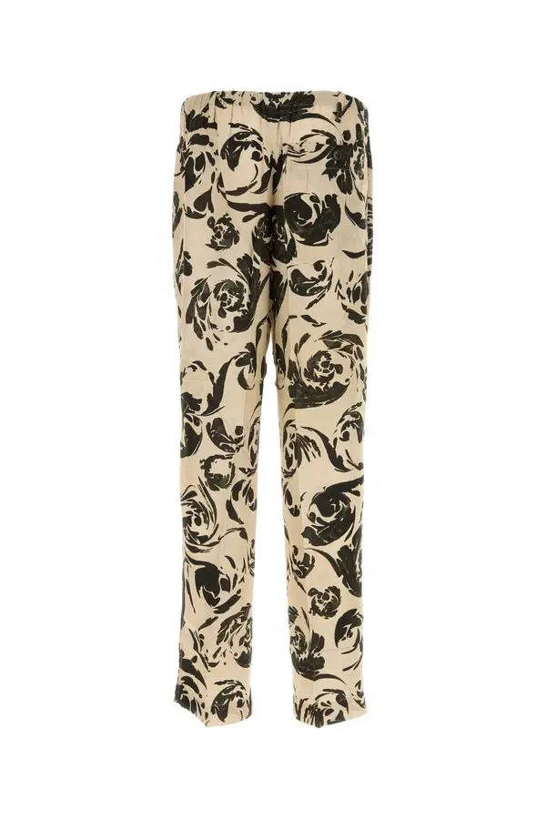 Dries Van Noten Printed Viscose Penny Pant - Multicolor