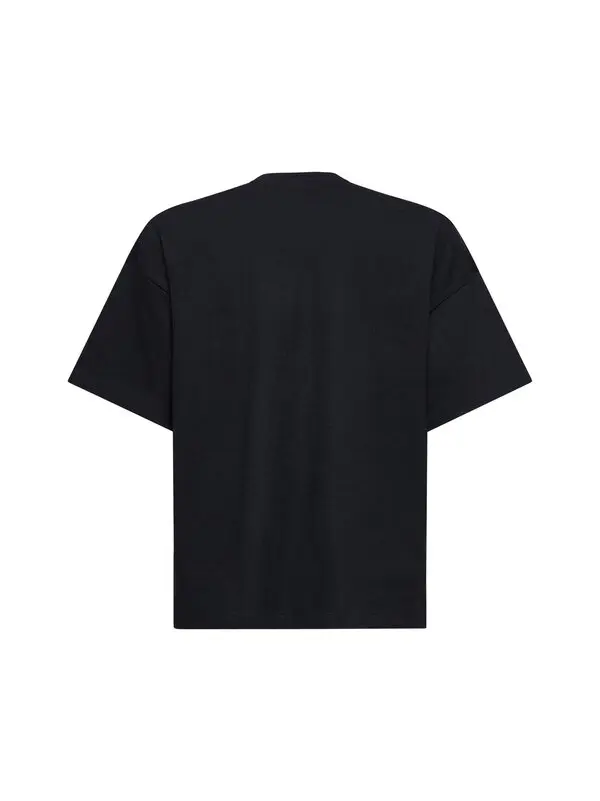 JIL SANDER Black Printed Logo Cotton T-shirt - Multicolor