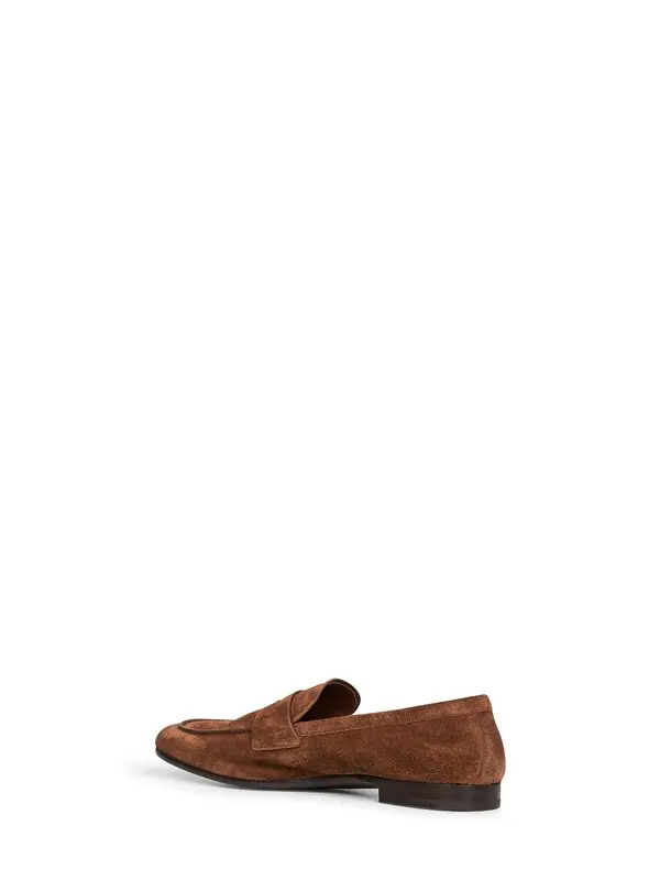 Prada Cocoa Suede Loafers - Multicolor
