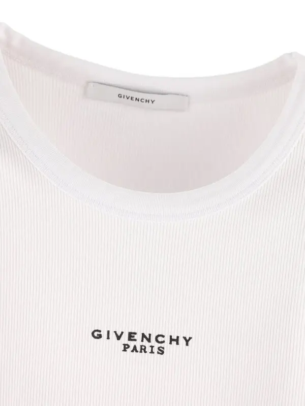 Givenchy Logo Ribbed Knit Tank Top - Multicolor