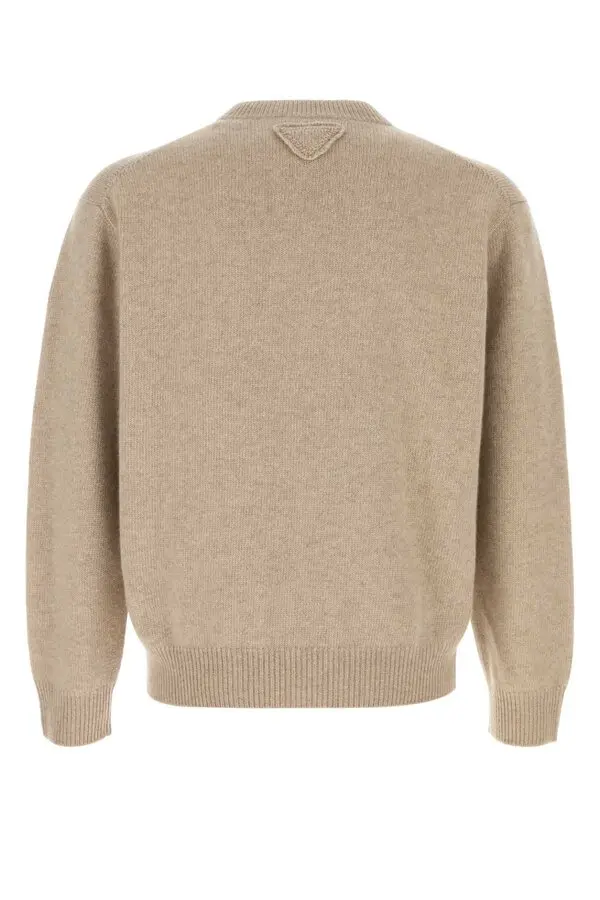Prada Sand Cashmere Sweater
