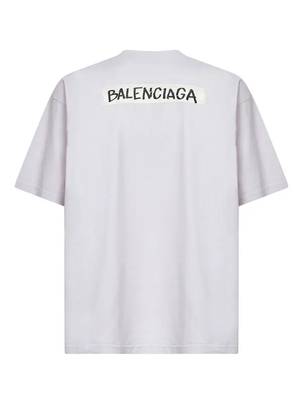 Balenciaga Dirty White Masking Tape Medium Fit T-shirt