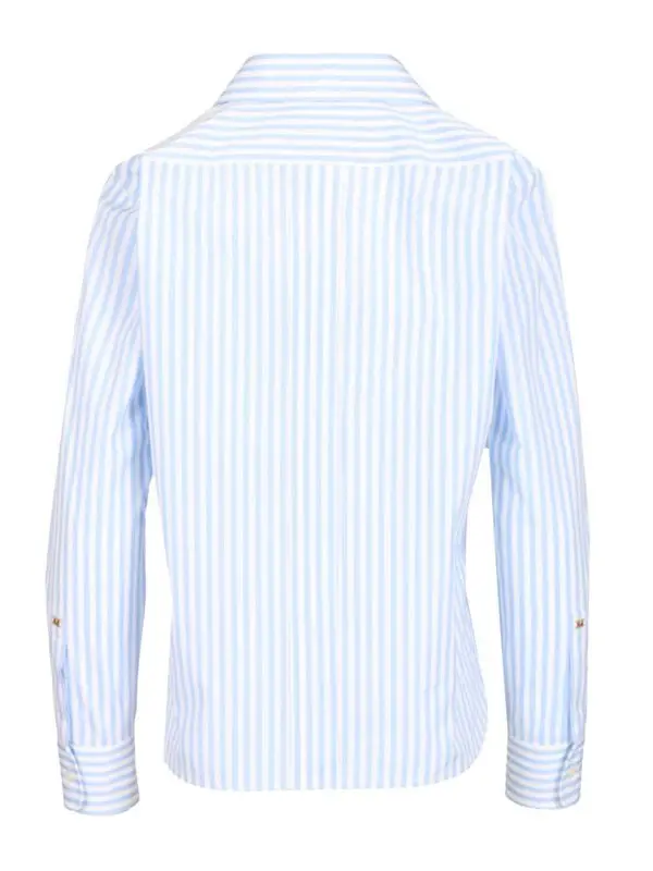 Max Mara Striped Cotton Poplin Shirt - Multicolor