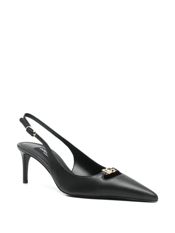 Dolce & Gabbana Leather Slingback Pumps