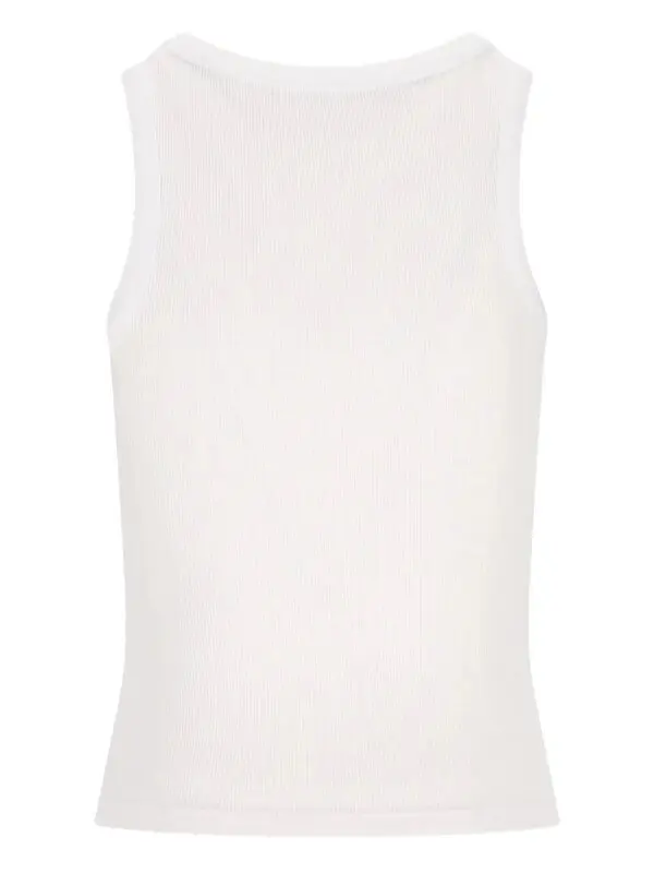 Givenchy Ribbed Tank Top With Logo - Multicolor