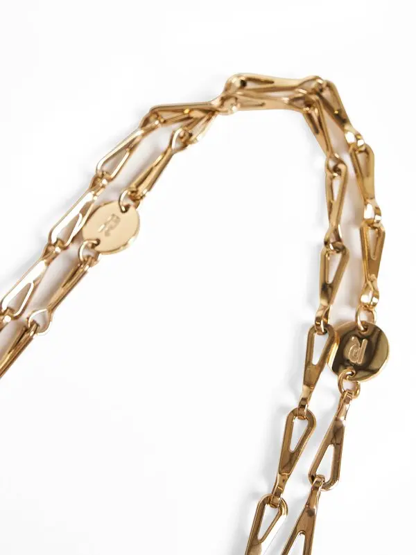 Rabanne Gold Sparkle Discs Nano Shoulder Bag