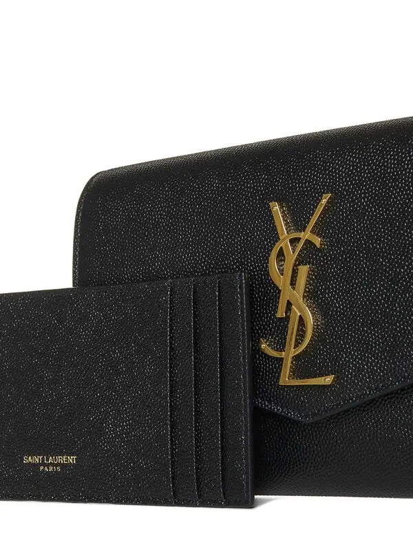 Saint Laurent Uptown Leather Chain Wallet Bag - Multicolor
