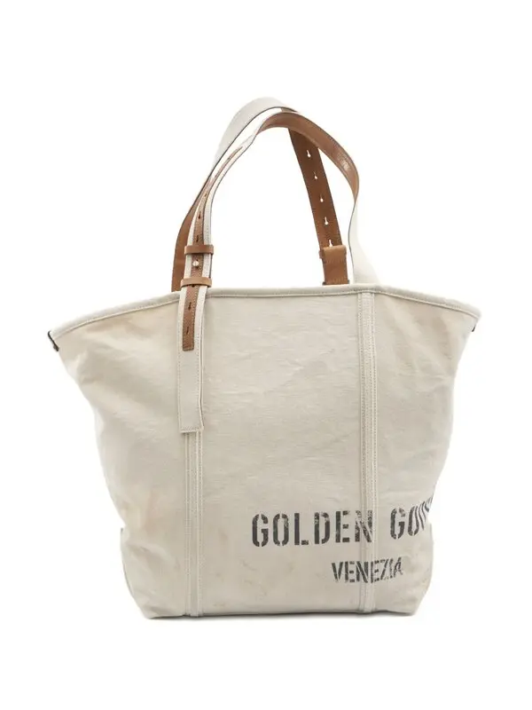 GOLDEN GOOSE 24.7 Canvas Tote Bag - Multicolor