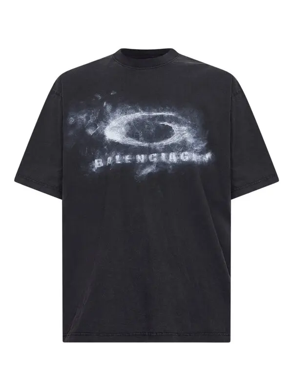 Balenciaga Black Crayon Loop Medium Fit T-shirt