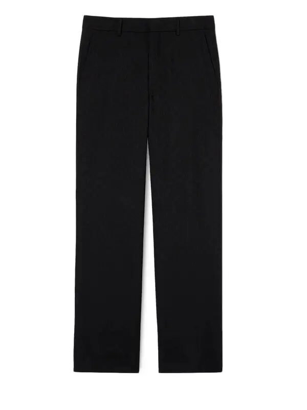 Gucci Monogram Jacquard Tailored Trousers - Multicolor