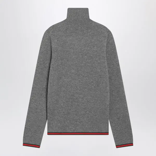 Gucci Grey Cashmere Turtleneck Sweater