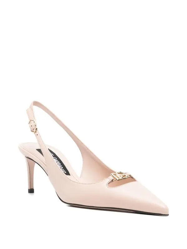 Dolce & Gabbana Leather Slingback Pumps