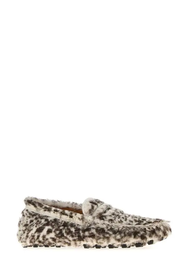 TOD'S Printed Calf Hair Loafers - Multicolor