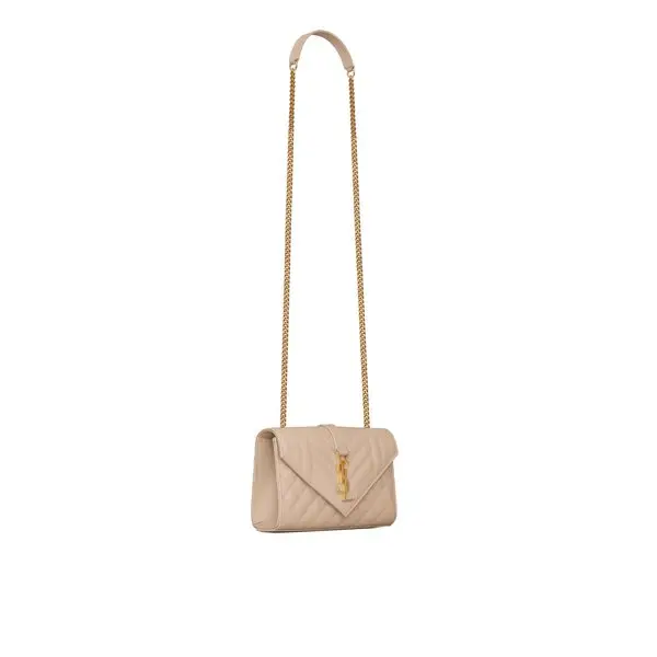 Saint Laurent Envelope Small Bag - Cream
