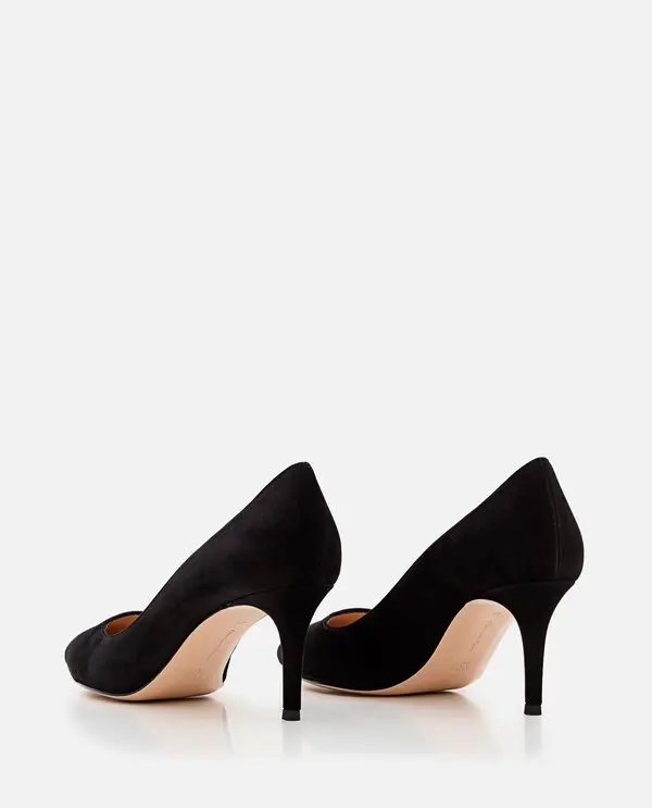 GIANVITO ROSSI Suede Leather Pointed-toe Pumps - Multicolor