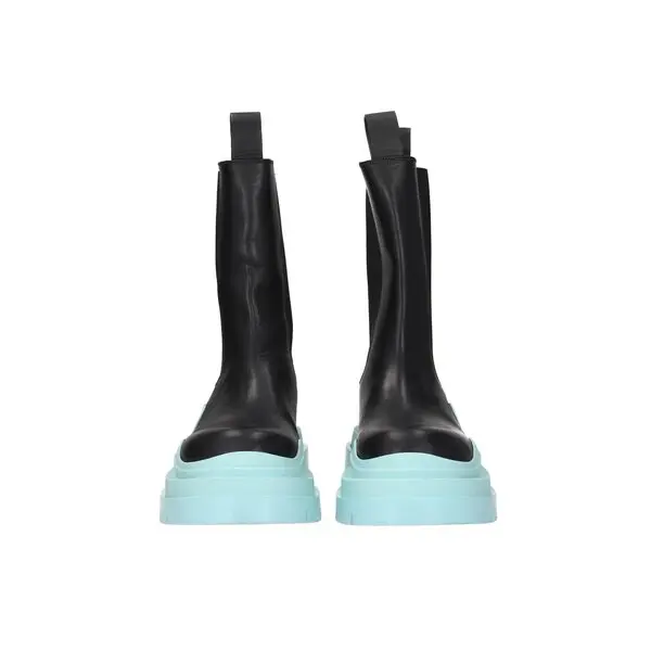 Bottega Veneta Leather Chelsea Boots With Contrasting Sole