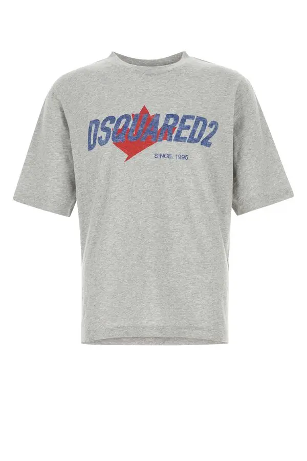 Dsquared2 Grey Cotton Blend T-shirt - Gray