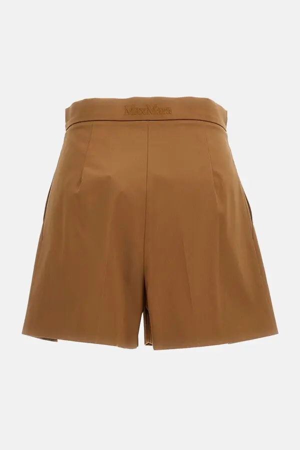 Max Mara High-waisted Pleated Shorts - Multicolor