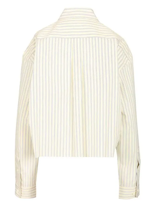 Miu Miu Striped Cotton Button-down Shirt
