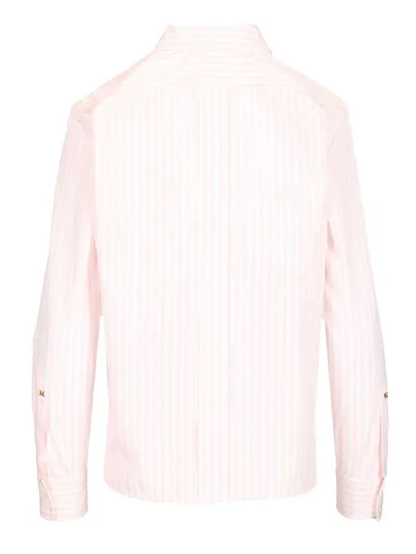 Max Mara Striped Cotton Poplin Shirt - Multicolor