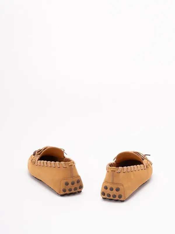 TOD'S Nubuck Gommino Loafers With Tassel Detail - Multicolor