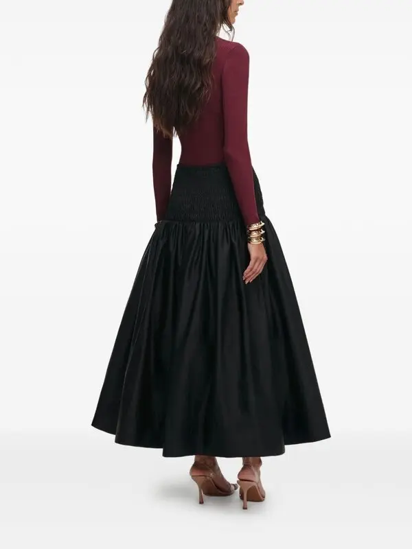 SELF-PORTRAIT Long-sleeved Knitted Top With Keyhole And Gold Buttons