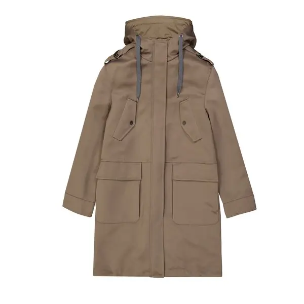 Brunello Cucinelli Blend Cotton Parka - Brown