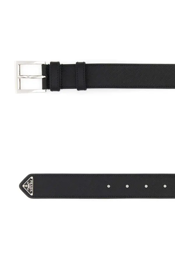 Prada Leather Belt - Black