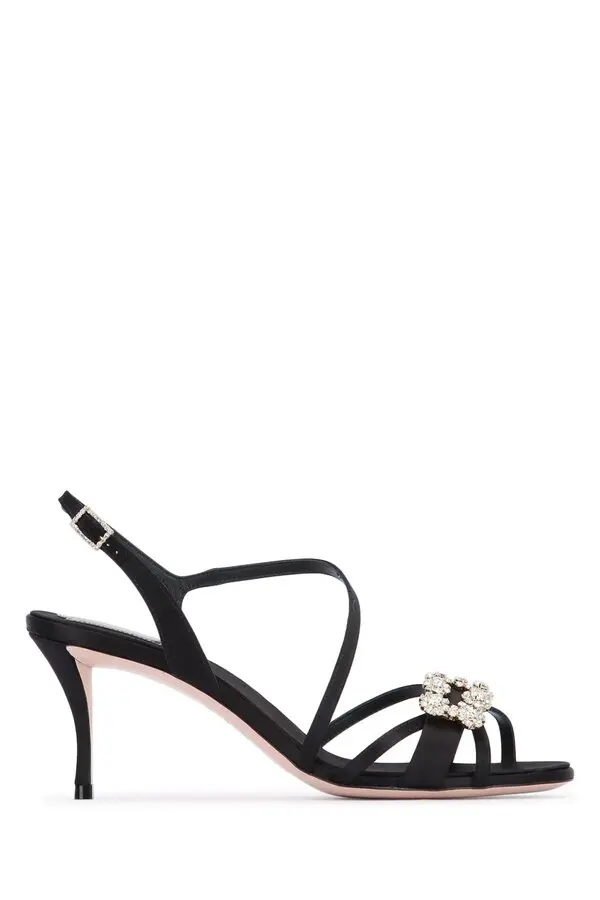 ROGER VIVIER Mini Flower Strass Sandal 65 - Multicolor