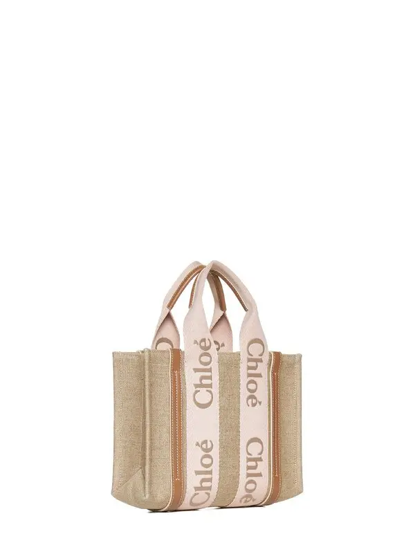 Chloé Woody Linen Small Tote Bag - Multicolor