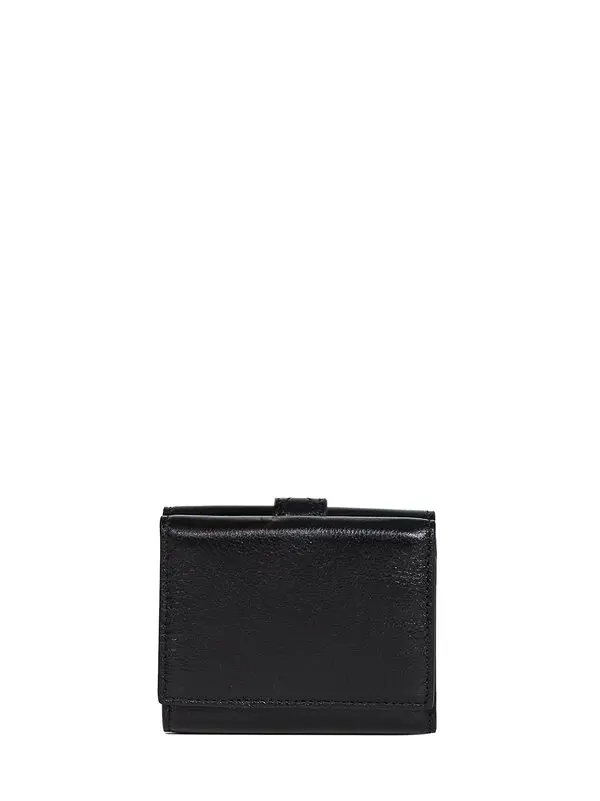 Chloé Black Paddington Mini Tri-fold Wallet - Multicolor