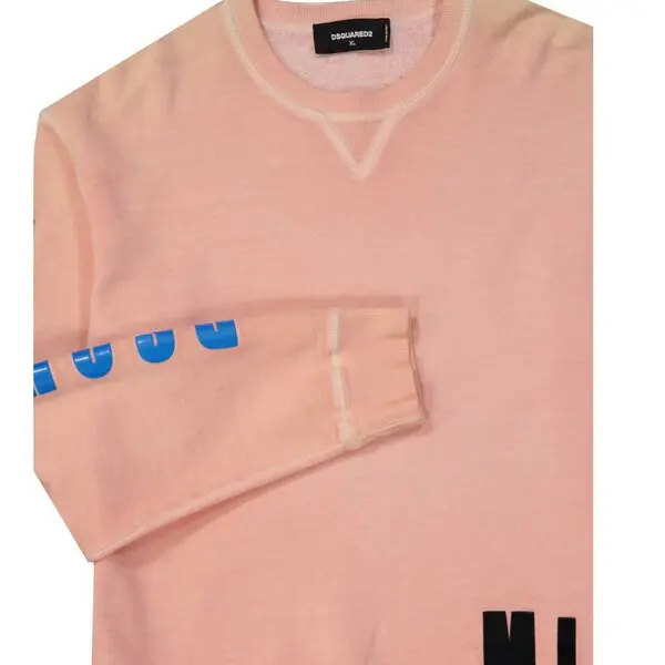 Dsquared2 Cotton Sweatshirt With Faded Effect - Red