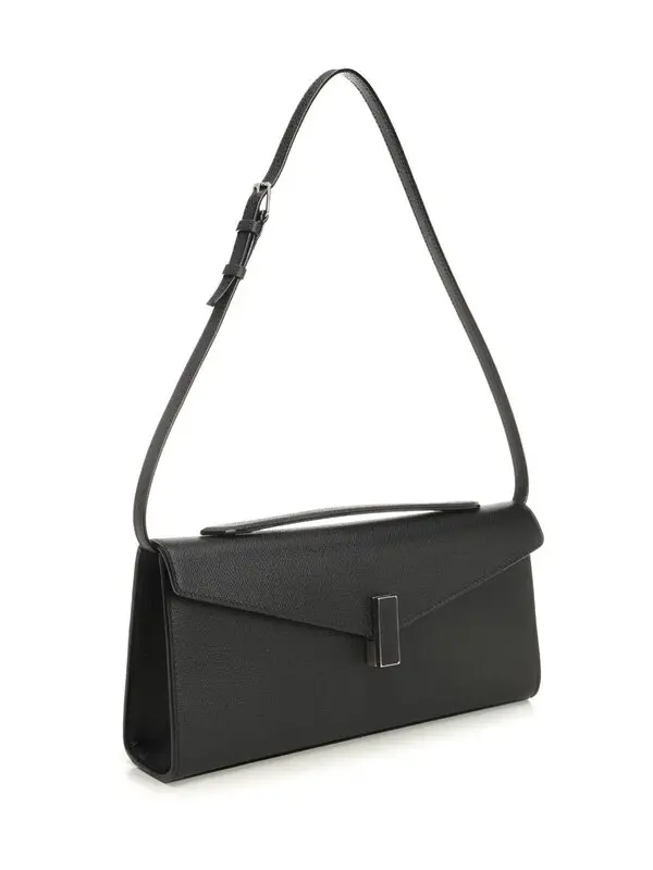 VALEXTRA Iside Clutch With Handle And Strap - Black