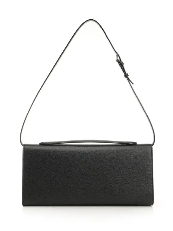 VALEXTRA Iside Clutch With Handle And Strap - Black