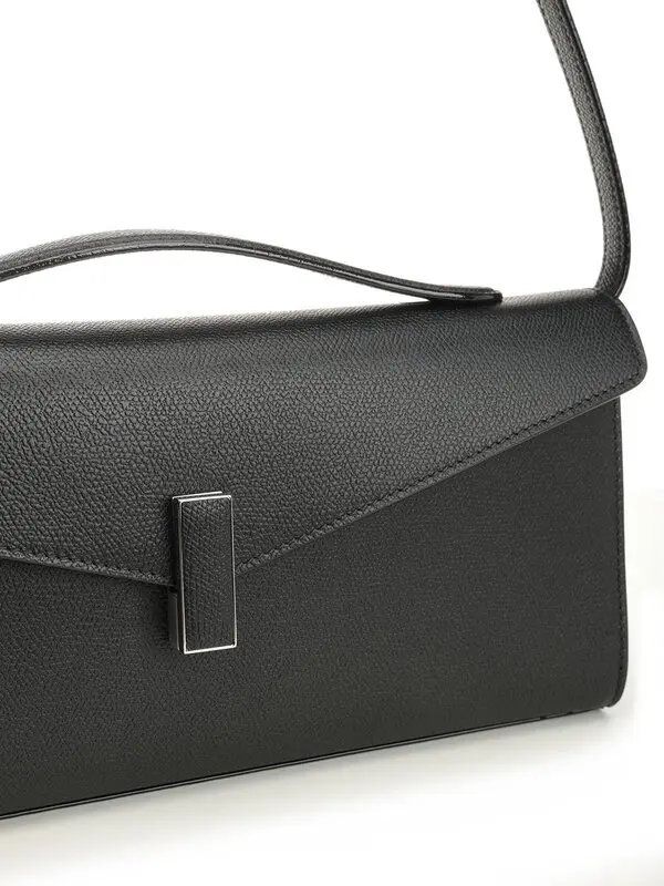 VALEXTRA Iside Clutch With Handle And Strap - Black