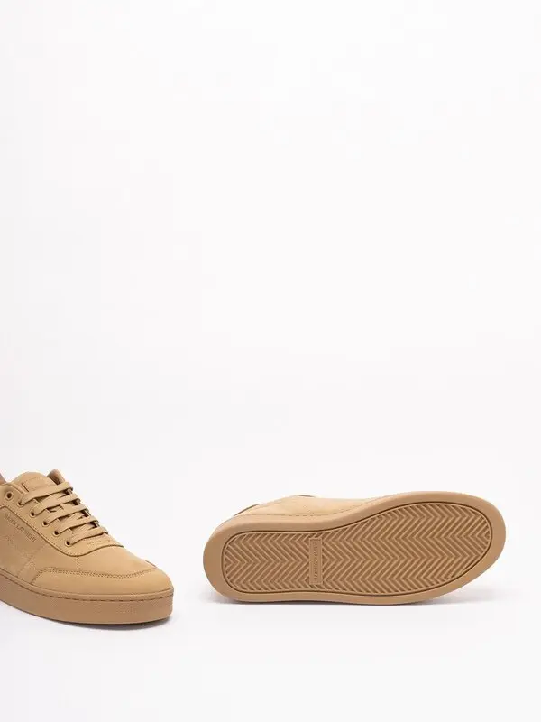 Saint Laurent Calfskin Leather Lace-up Sneakers