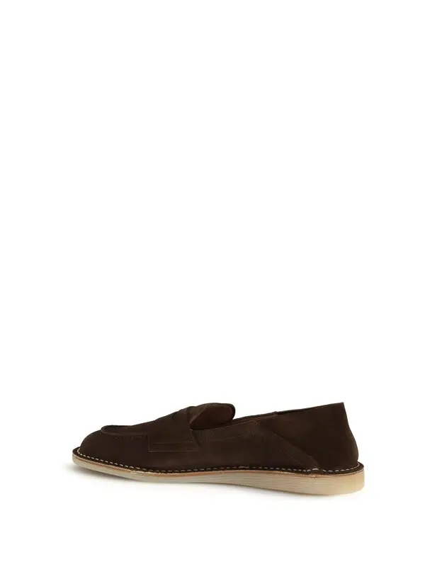 Dolce & Gabbana Suede Loafers - Brown