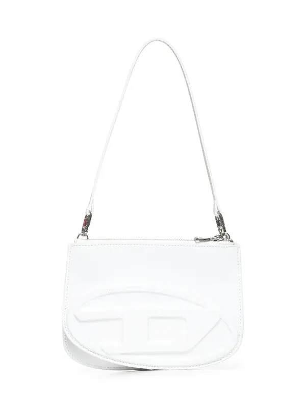 DIESEL® 1dr Twin Shoulder Bag In White Nappa Leather - Multicolor