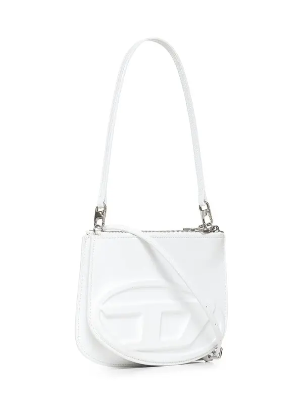DIESEL® 1dr Twin Shoulder Bag In White Nappa Leather - Multicolor
