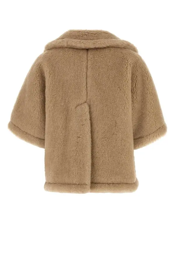 Max Mara Cappuccino Alpaca Blend Corvino4 Cape - Brown