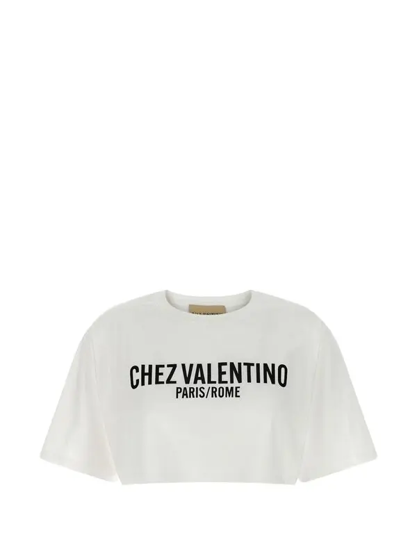 Valentino Garavani Chez " Printed Cotton T-shirt - Multicolor