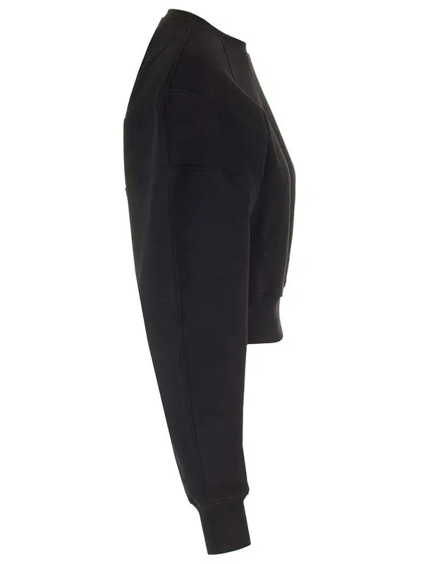 Saint Laurent Cropped Crewneck Sweatshirt