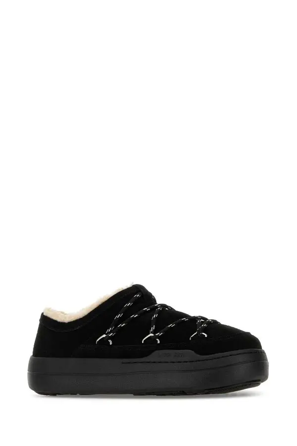 Moon Boot Suede Park Slipper - Black
