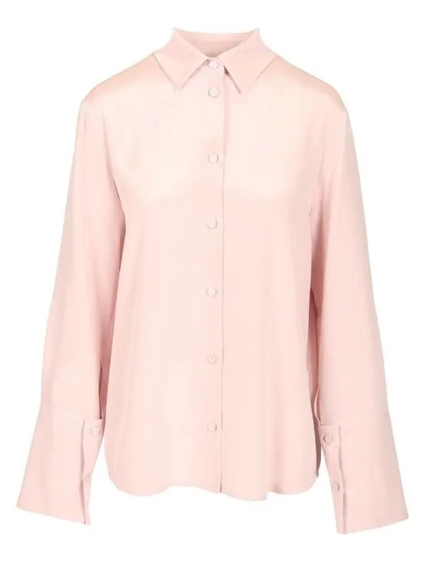 Max Mara Oversized Stretch Silk Shirt - Multicolor