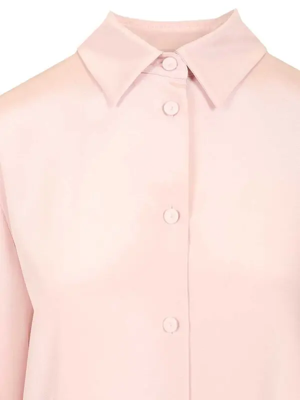 Max Mara Oversized Stretch Silk Shirt