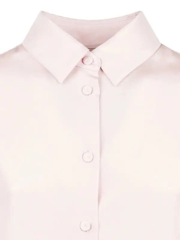 Max Mara Oversized Stretch Silk Shirt